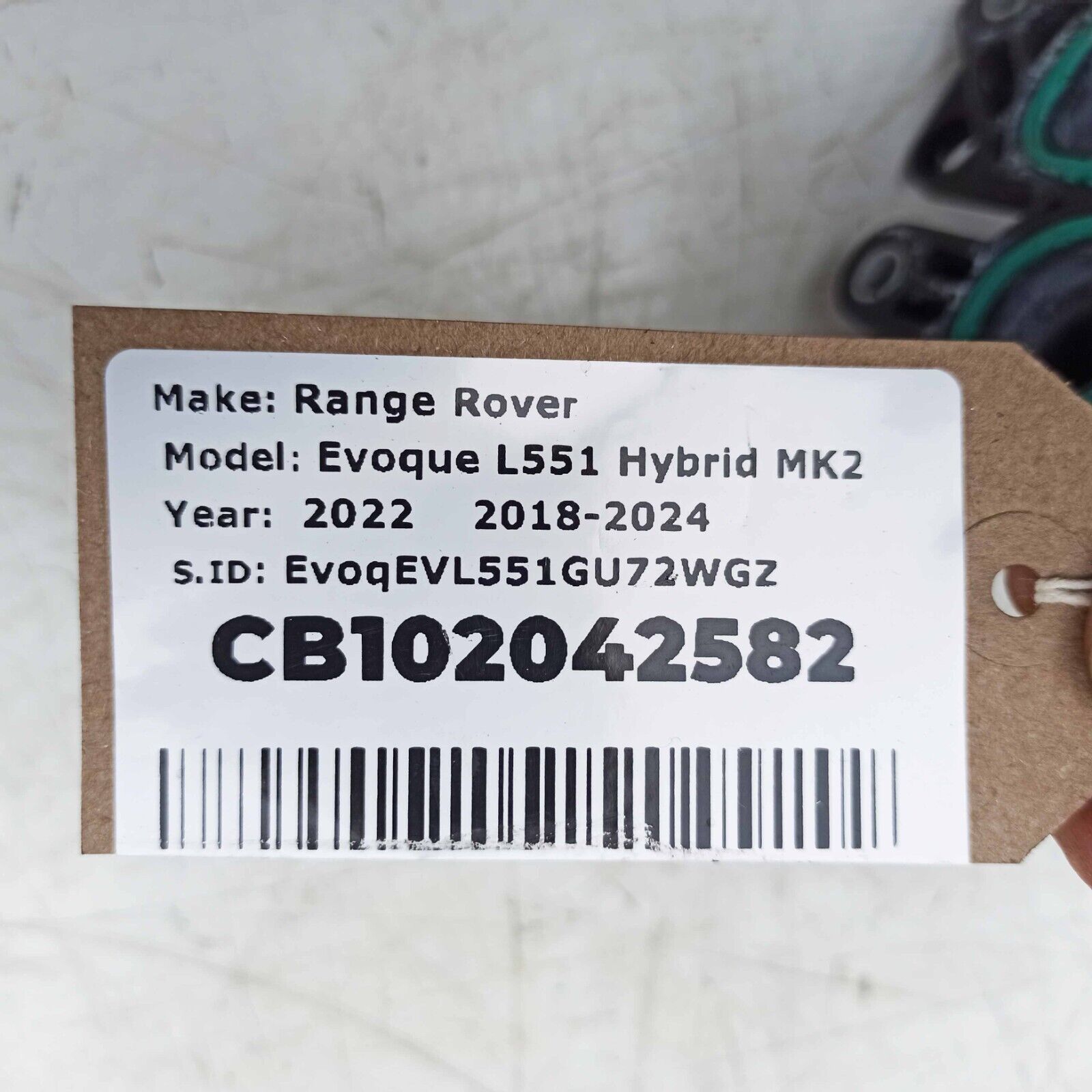 Range Rover Evoque EV 2018-2024 Petrol Hybrid Coolant Temperature ...