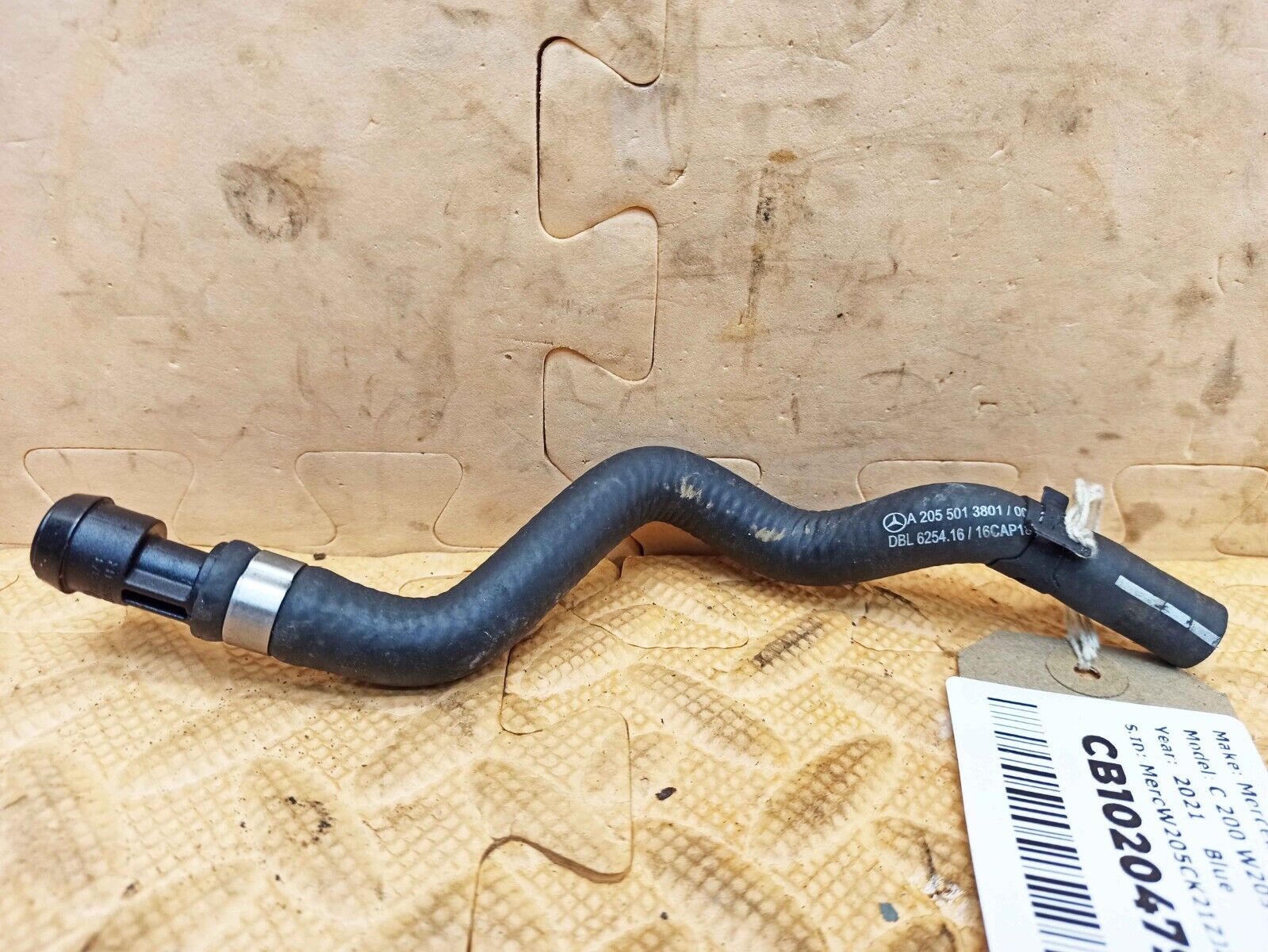 Mercedes Benz C Class W205 2018-2022 Bleed Line Water Coolant Pipe Hose