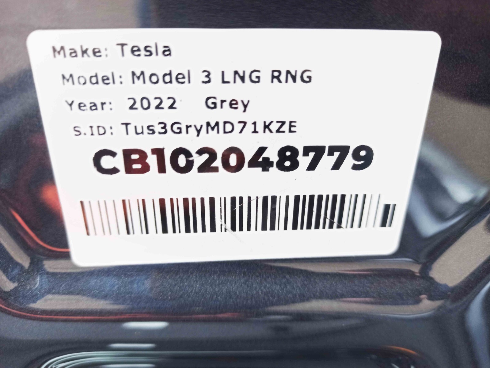 Tesla Model 3 2022-2025 PMNG Grey Front End Bonnet Bumper Wing Light ...