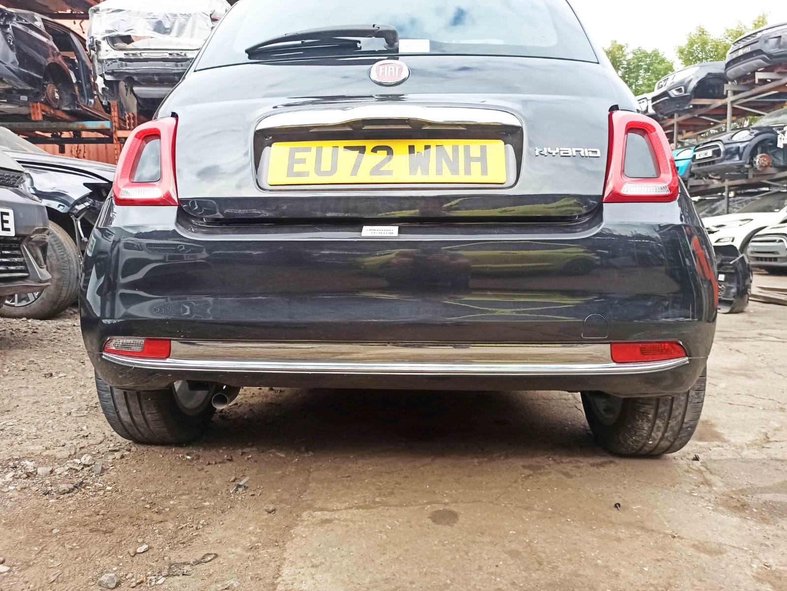 Fiat 500 MHEV 2020-2025 Bare Tailgate Boot Lid in Black 3 Doors Hatchback