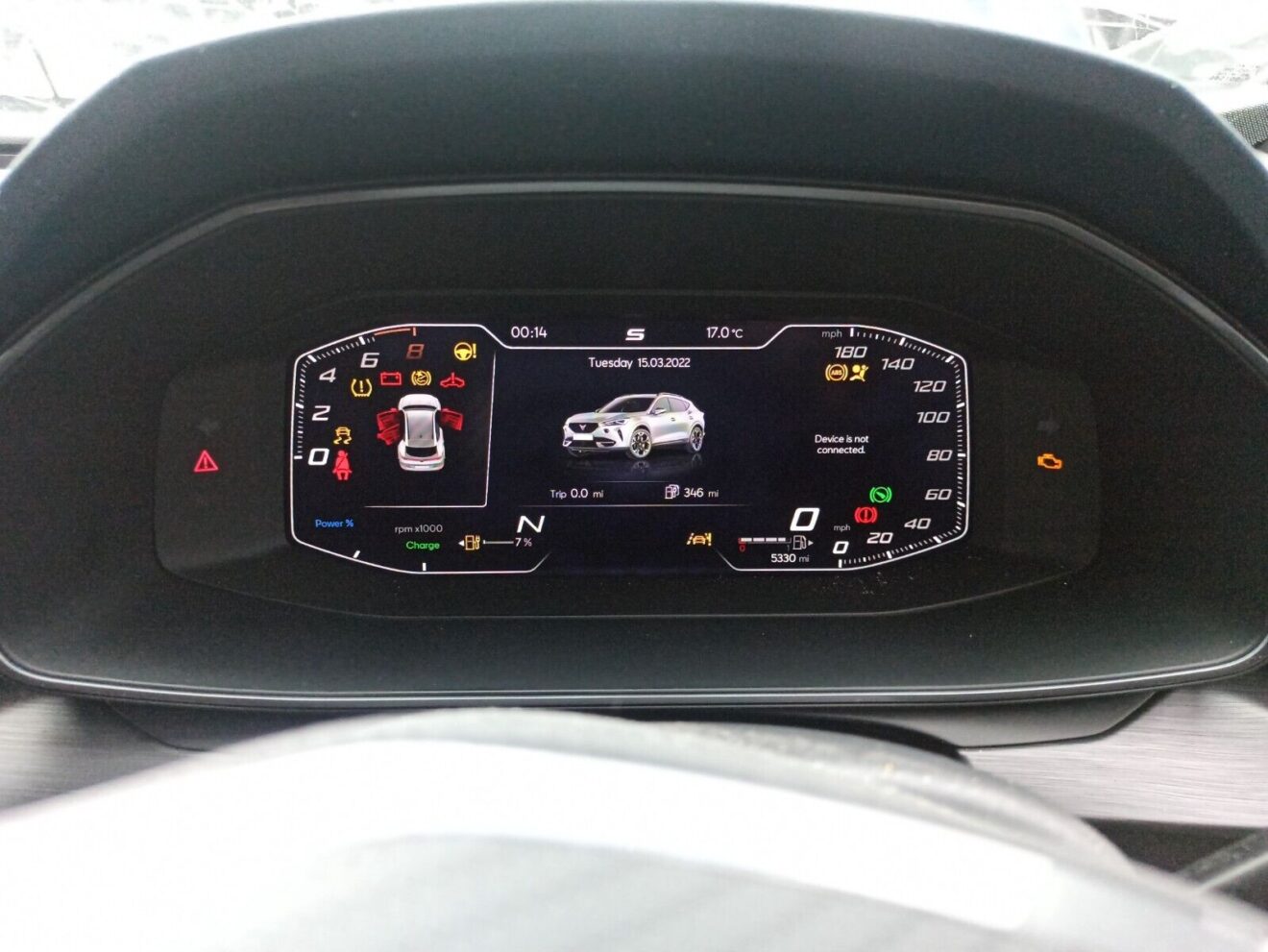 Cupra Formentor V2 eHybrid 2022 Digital Clock Speedo Instrument Cluster