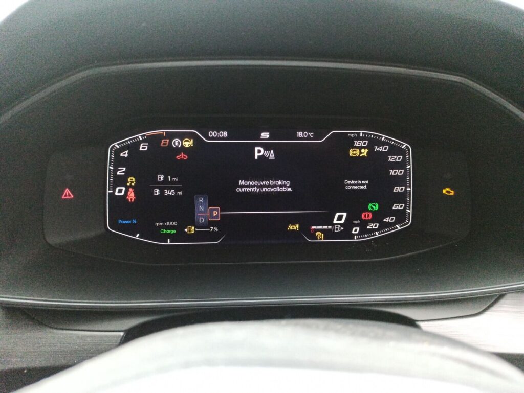 Cupra Formentor V2 eHybrid 2022 Digital Clock Speedo Instrument Cluster