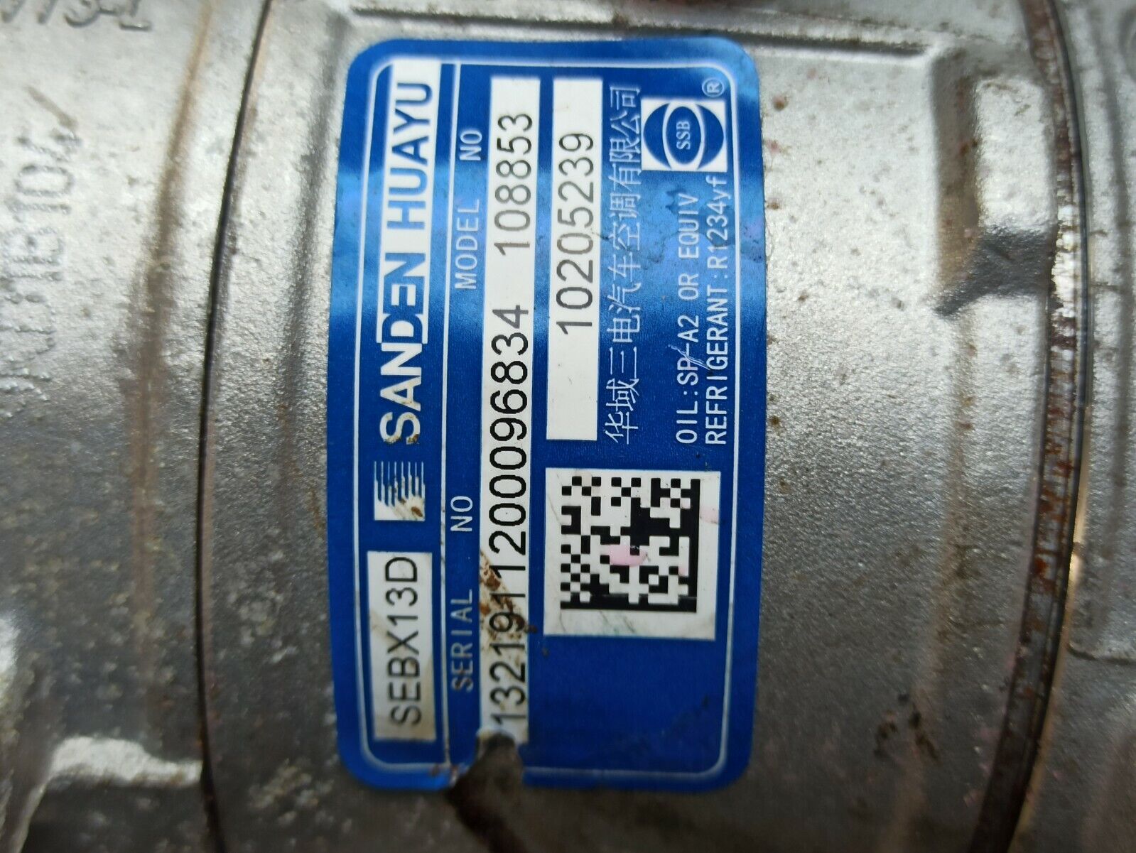 MG ZS EXCLUSIVE 2017-2020 1.5 Petrol 15S4C Air Con A/C Compressor Pump ...