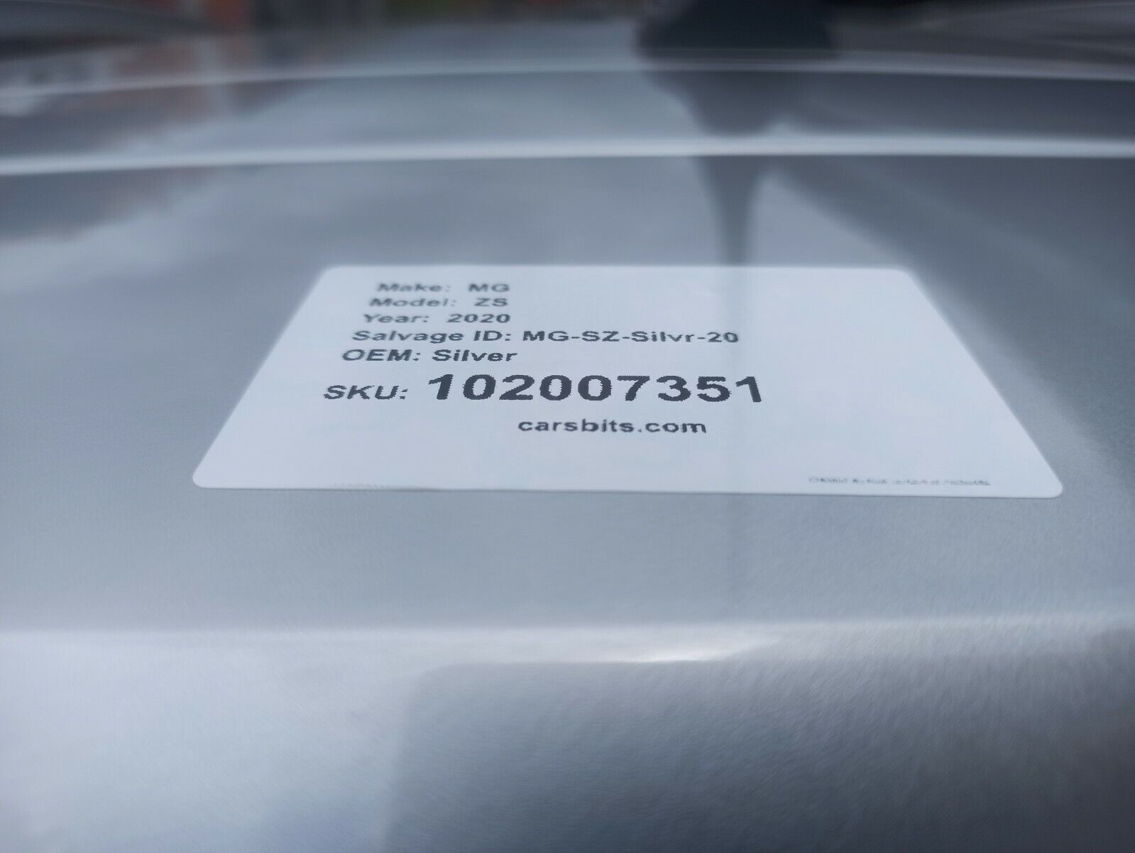 MG ZS EXCLUSIVE 2017-2020 1.5 Petrol Silver Rear Spoiler