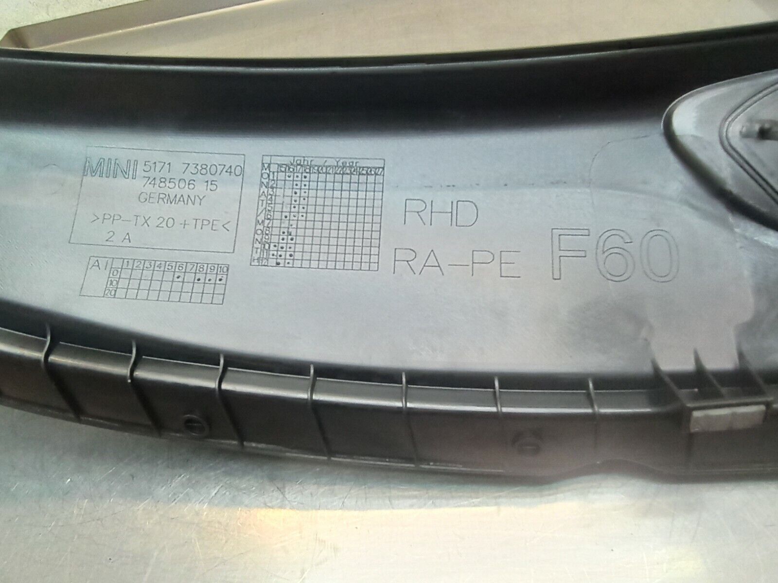 Mini F60 Countryman Plugin 2018-2020 Front Windscreen Scuttle Panel ...