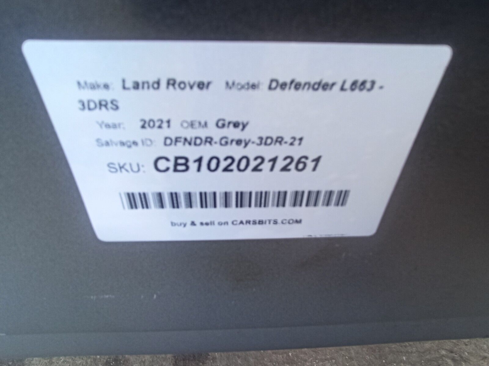 Land Rover Defender L663 19-22 Front Cross Bar Reinforcement Crash Bar