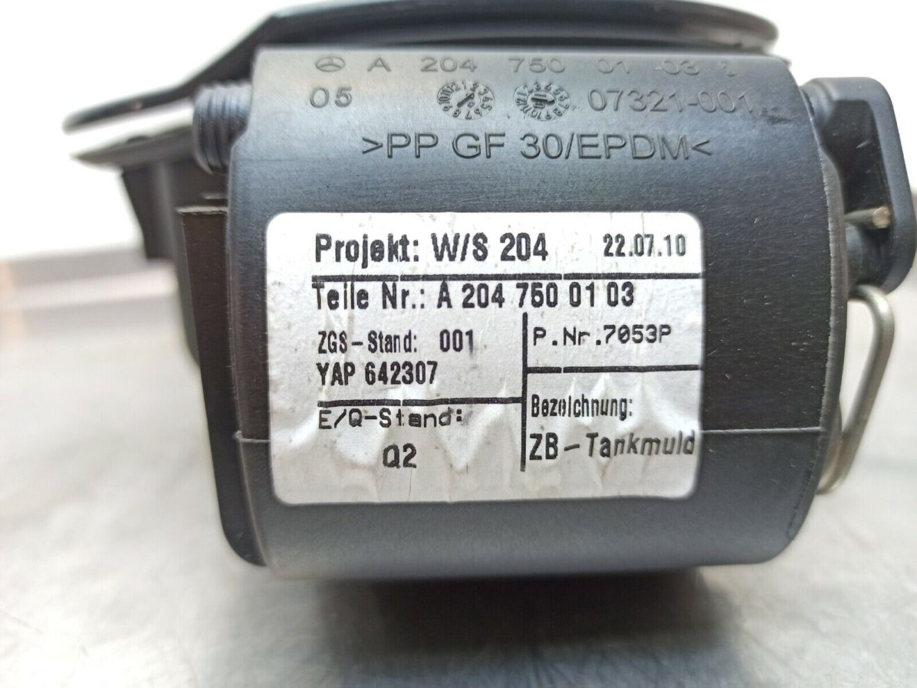 Mercedes Benz W204 C220 07-14 Black 2.2 Diesel Fuel Tank Flap Cover ...