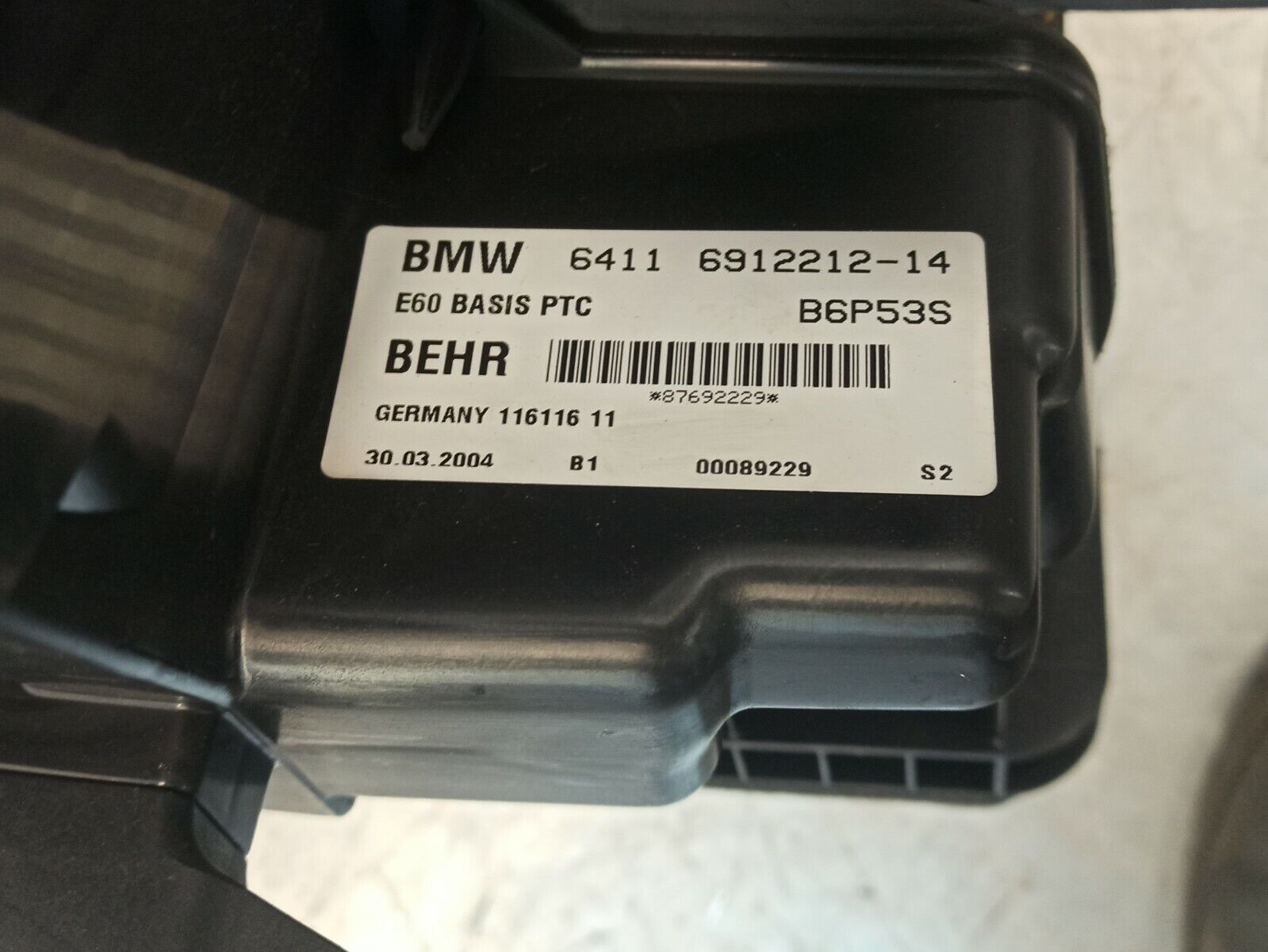 BMW E60 530D 03-07 Heater Matrix Unit Fan Blower Box With Module Module ...