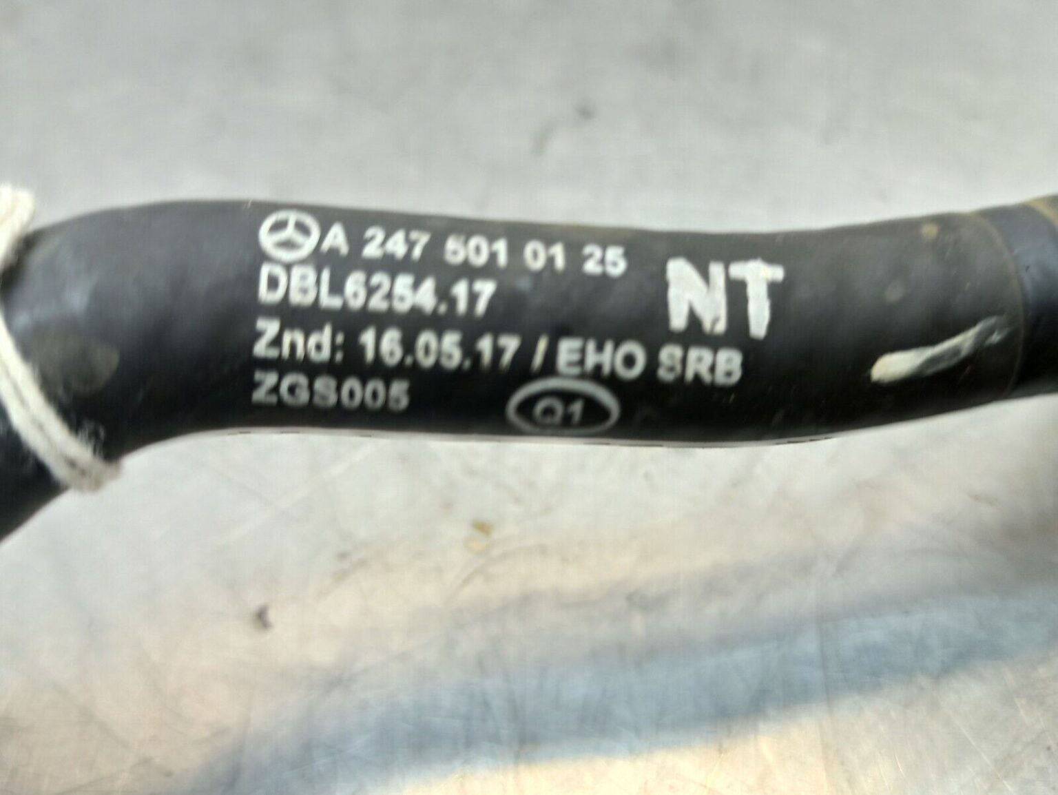 Mercedes Benz A Class W177 AMG 2019-2022 Coolant Hose Pipe A2475010125