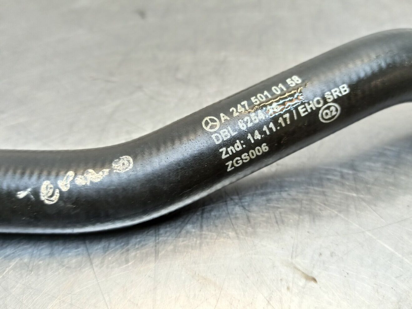 Mercedes Benz A Class W177 AMG 2019-2022 Coolant Hose Pipe A2475010158