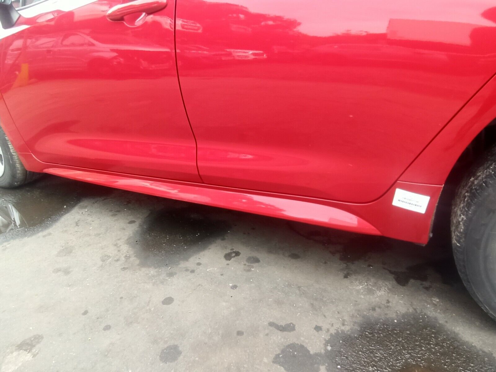 Toyota Corolla 2018-2025 1.8 Hybrid Petrol 3U5 Red Side Skirt N/S