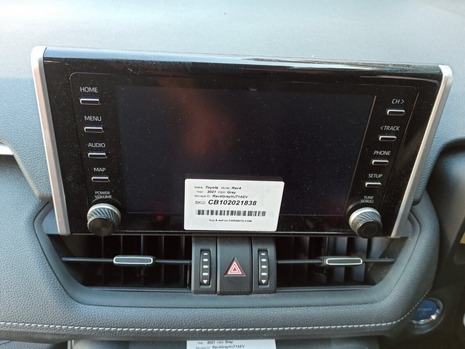 Toyota Rav4 MK5 Hybrid 2019-2024 Interior Front Sat Nav Display Unit ...