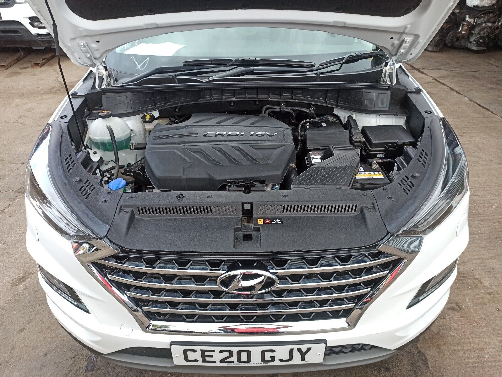 1 Wheel Nut 2020 Hyundai Tucson 2.0 Diesel Hybrid Auto White PYW Breaking