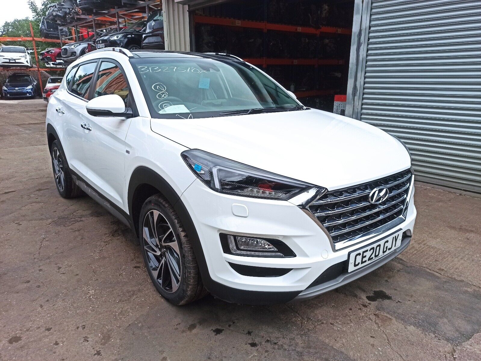 1 Wheel Nut 2020 Hyundai Tucson 2.0 Diesel Hybrid Auto White PYW Breaking