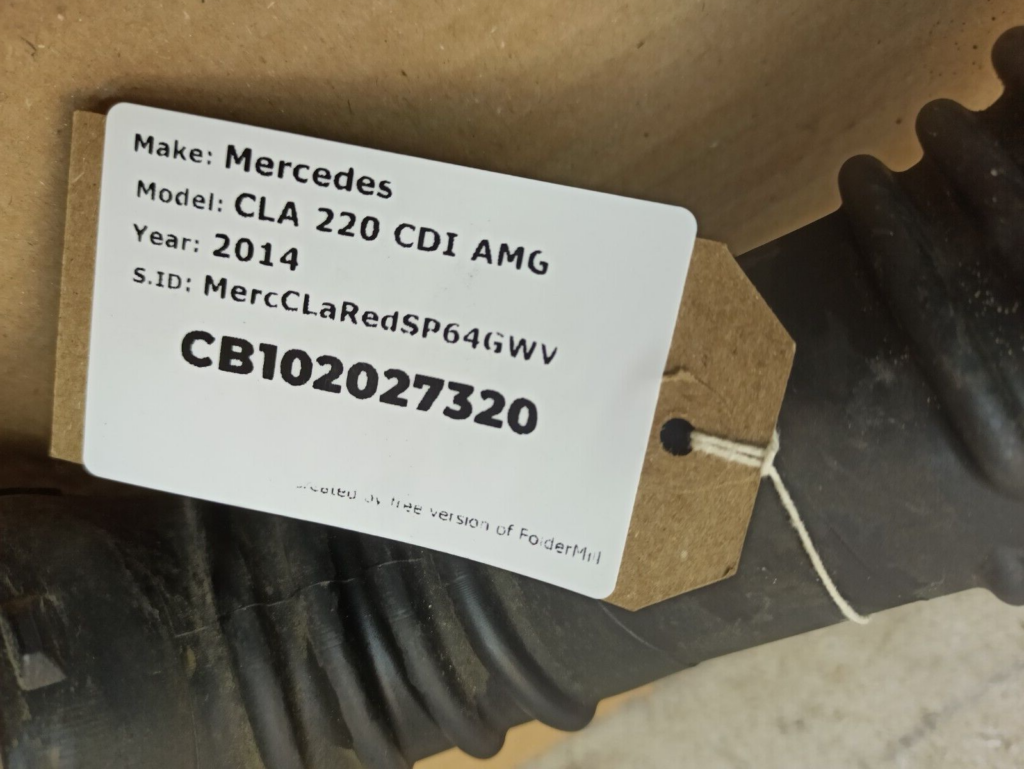 MERCEDES BENZ CLA Class 2013-2019 Intercooler Pipe Hose 2465200101