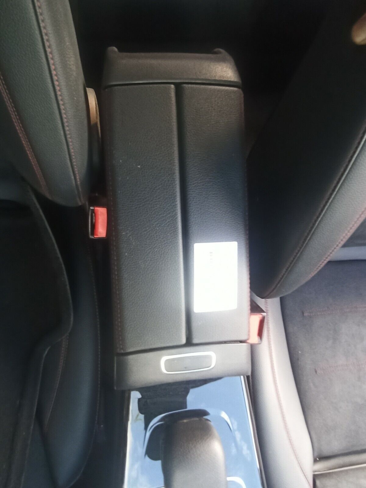Mercedes Benz A Class W177 AMG 2019-2022 Black Leather Center Console ...
