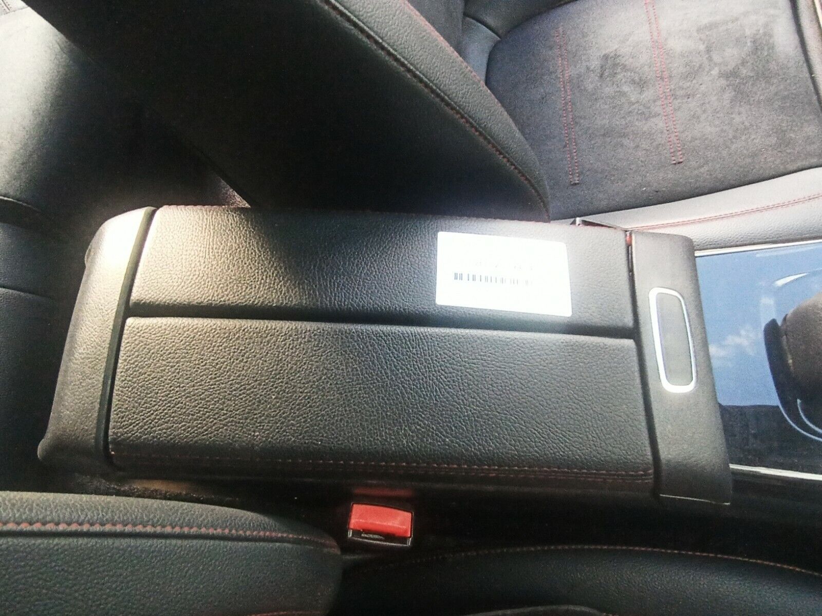 Mercedes Benz A Class W177 AMG 2019-2022 Black Leather Center Console ...