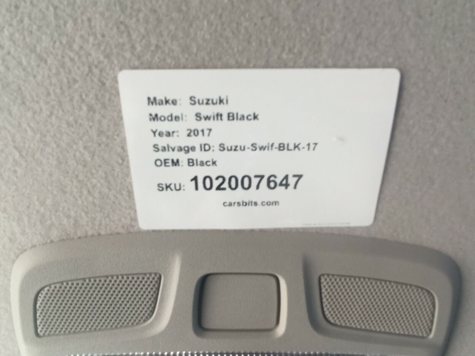 Suzuki Swift SZ5 2017-2021 Interior Front Roof Light - Image 4