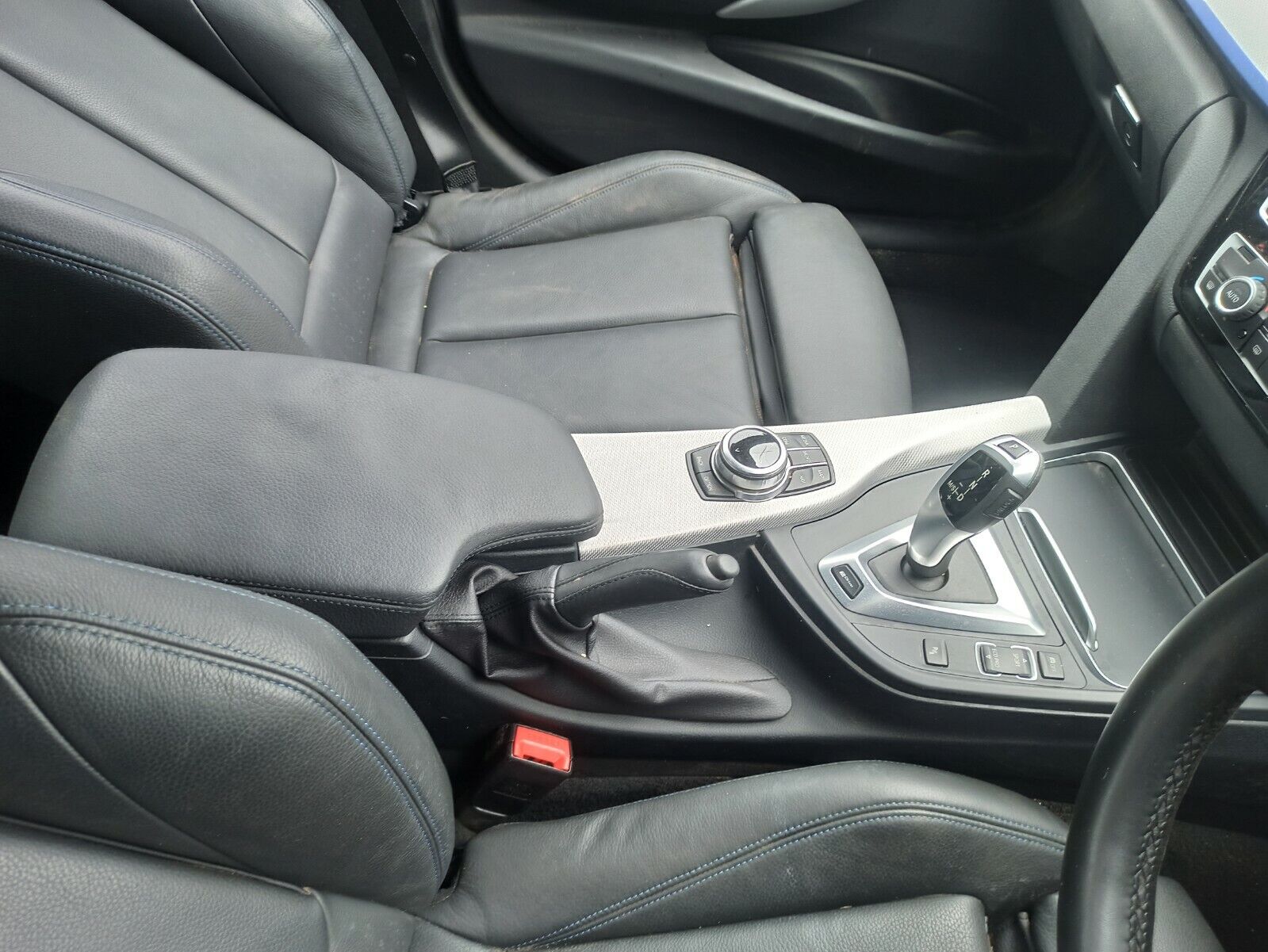 BMW F30 330E 2016-2018 Hybrid Petrol Grey Leather Arm Rest Center ...