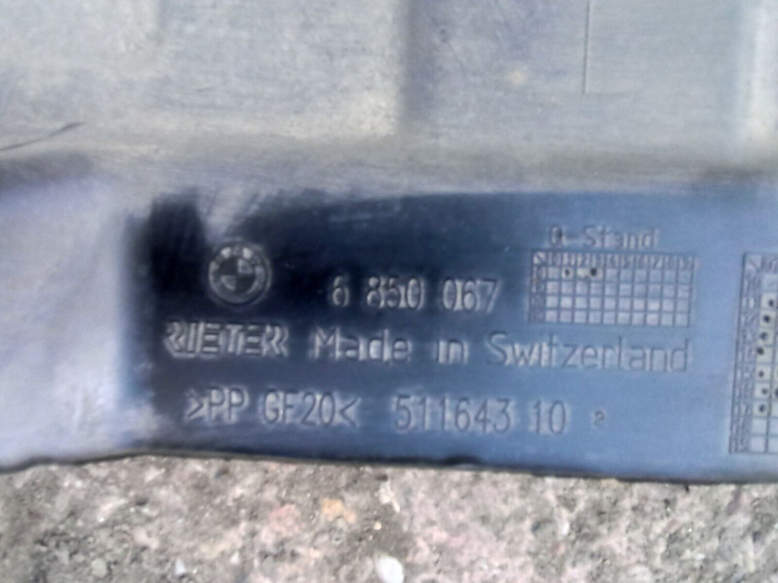 BMW F30 330E 2016-2018 Hybrid Petrol Engine Under body Tray 6850067