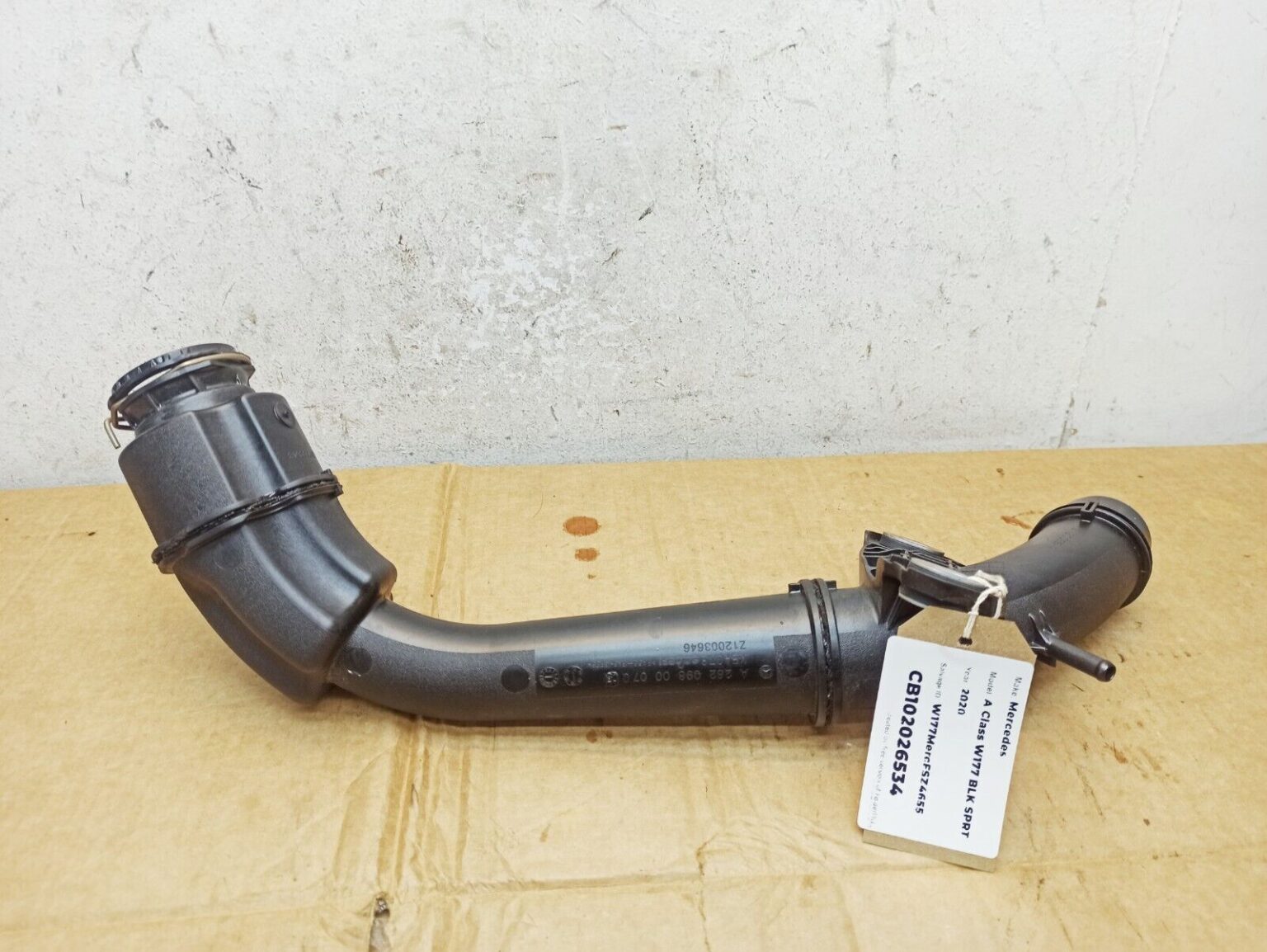 Mercedes Benz A Class W177 2019-2023 Air Intake Pipe Hose 2820980007