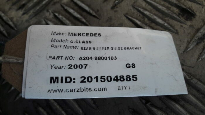 Mercedes C Class Rear bumper bracket A2048800103 2007