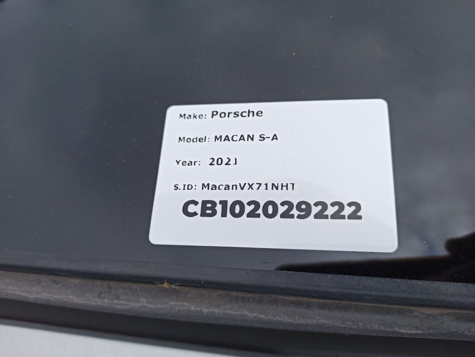 PORSCHE MACAN S 2021-2023 Panoramic Sunroof Glass Front Panel - Image 5